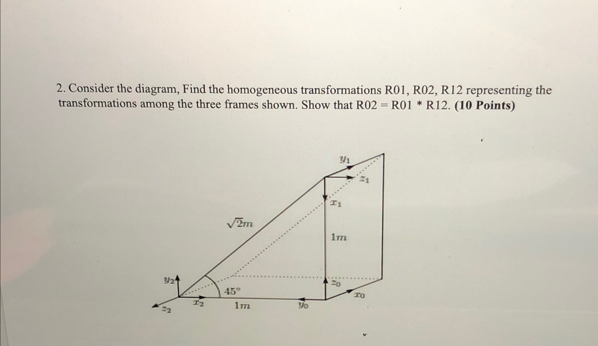 Solved Consider the diagram, Find the homogeneous | Chegg.com