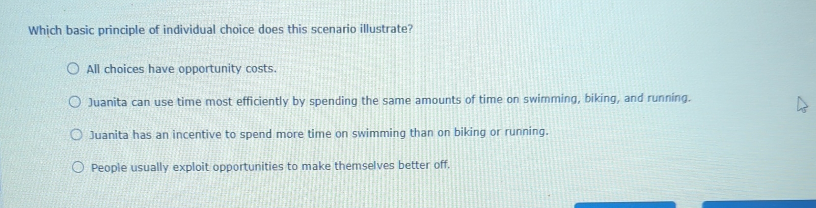 Solved Which basic principle of individual choice does this | Chegg.com
