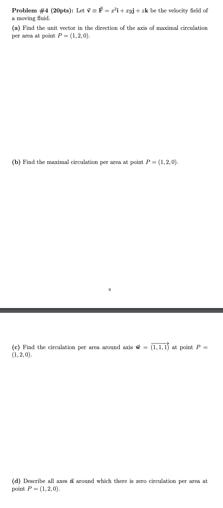 Solved Problem #4 (20pts): Let vec(v)-=vec(F)=x2i+xyj+zk ﻿be | Chegg.com
