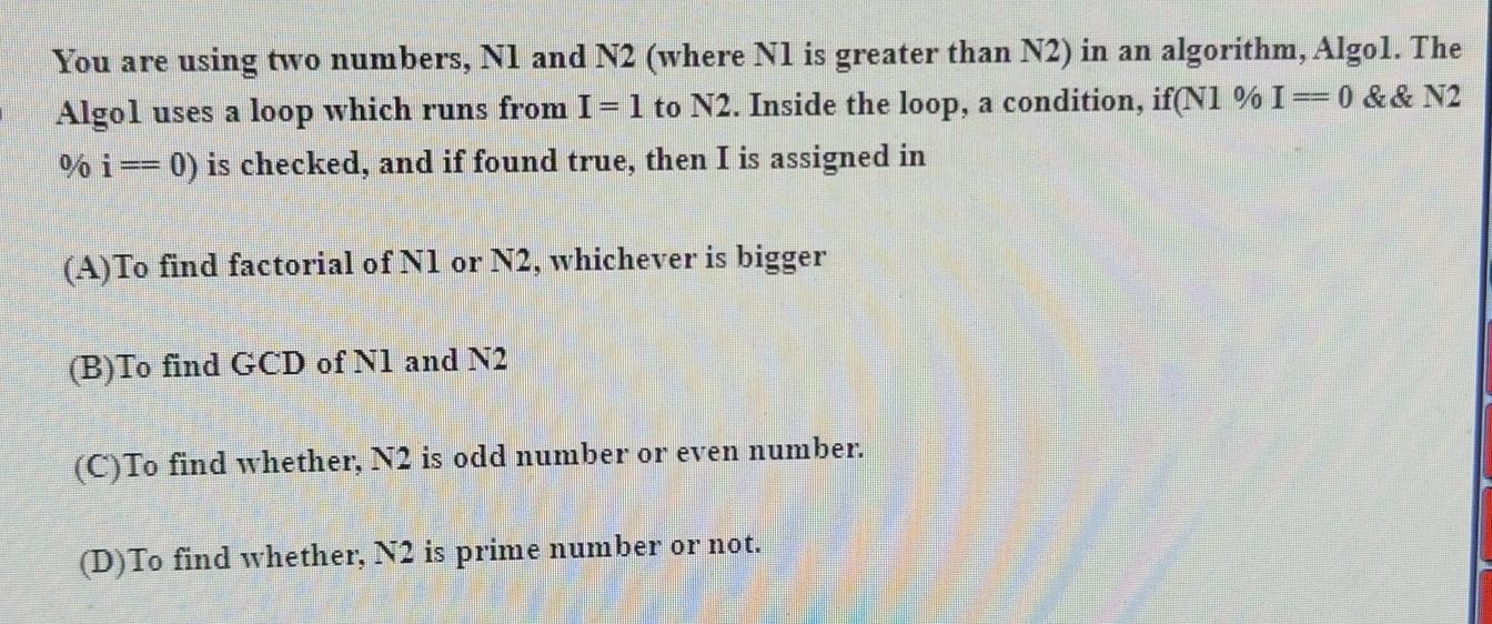 Solved You are using two numbers, Nl ﻿and N2 (where N1 ﻿is | Chegg.com