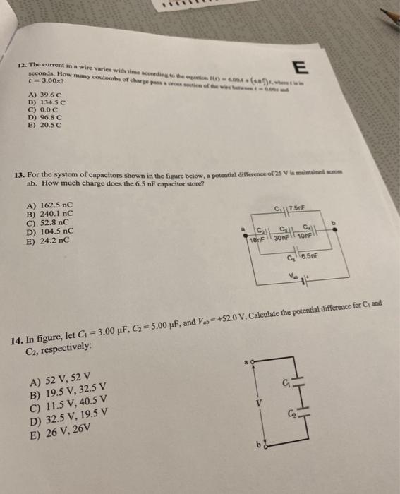 Solved seconds. How t=3.00 s? A) 39.6C B) 134.5C C) 0.0C D) | Chegg.com