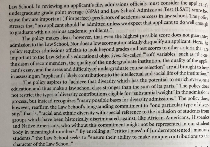 Solved Barbara Grutter v. Lee Bollinger 123 S. Ct. 2325 | Chegg.com