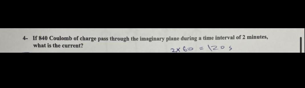 Solved If 840 Coulomb of charge pass through the imaginary | Chegg.com