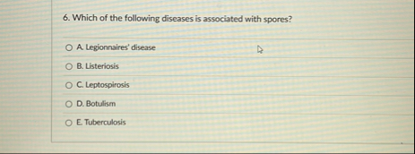 Solved Which of the following diseases is associated with | Chegg.com