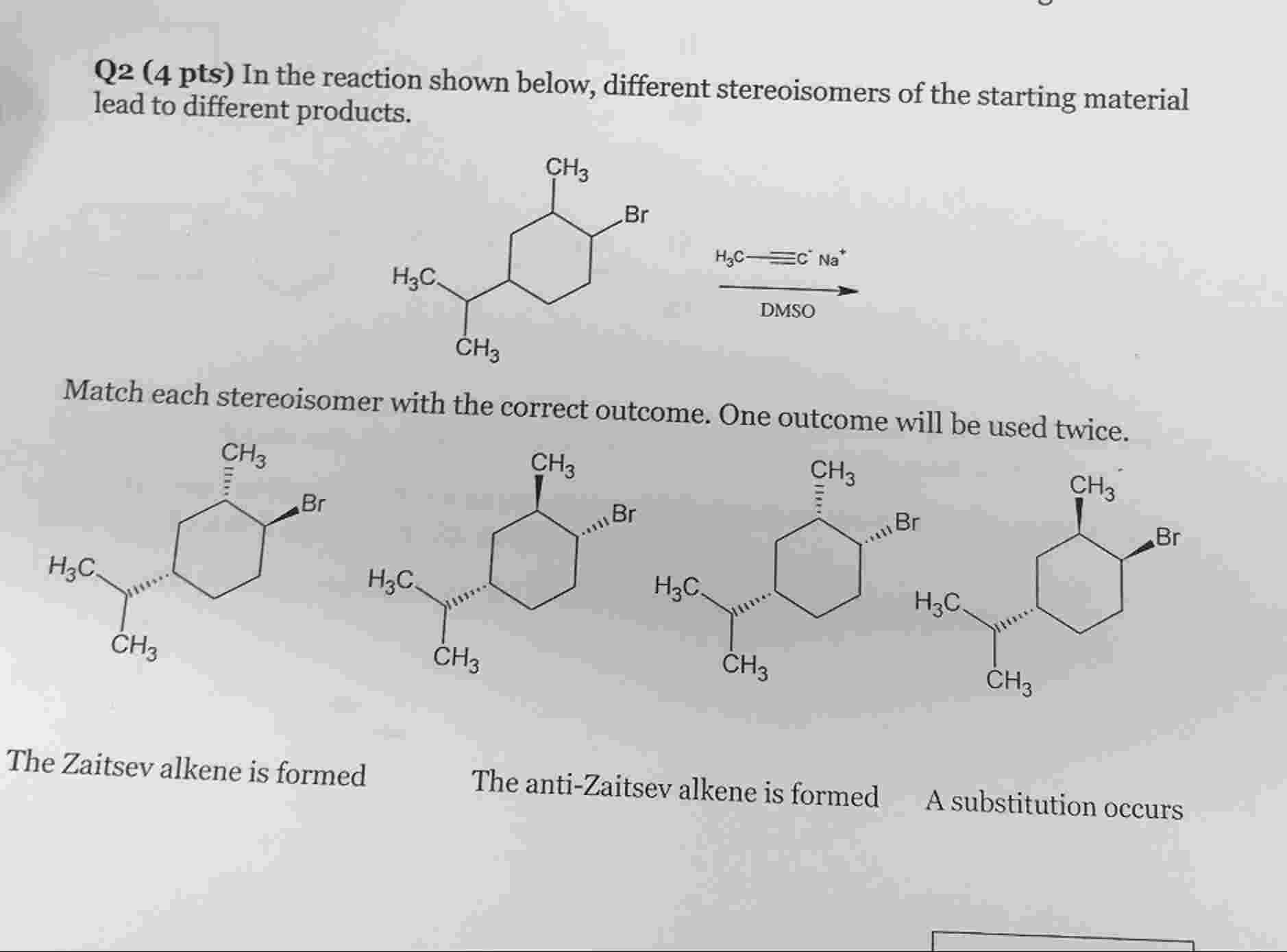 Solved In the reaction shown below, different stereoisomers | Chegg.com