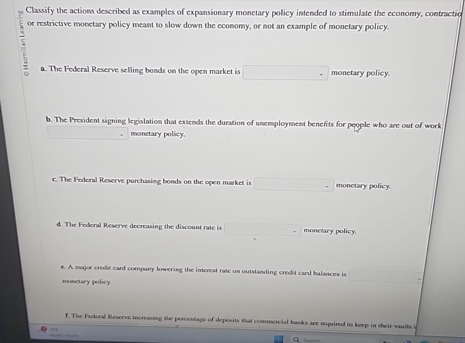 Solved Classify the actions described as examples of | Chegg.com