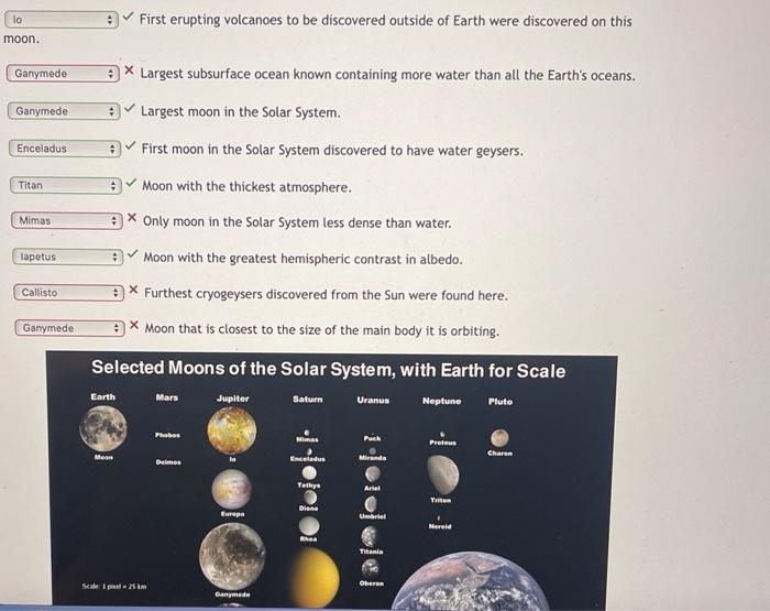 Solved lo First erupting volcanoes to be discovered outside | Chegg.com