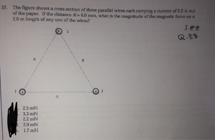 Solved 37. The figure shows a cross section of three | Chegg.com