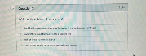 Solved Question 31 ﻿ptsWhich of these is true of cover | Chegg.com