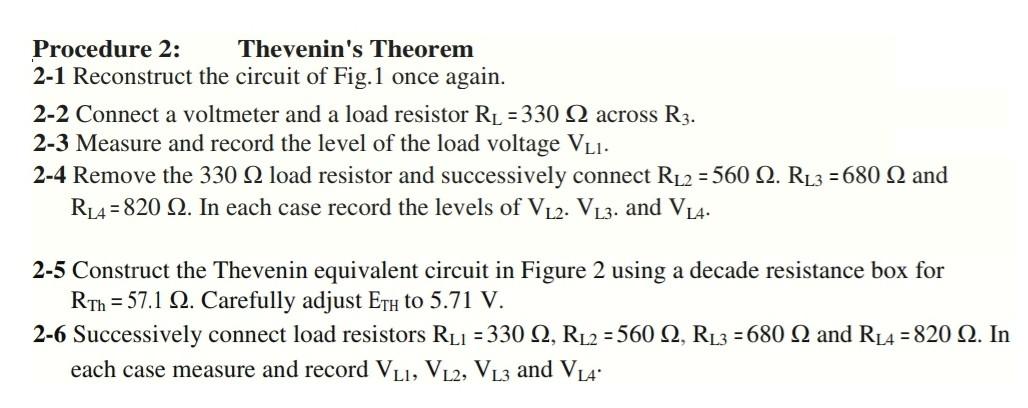 Solved Procedure 1: Superposition Theorem 1-1 Identify the | Chegg.com