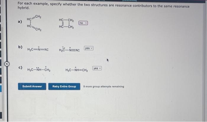 Solved For each example, specify whether the two structures | Chegg.com