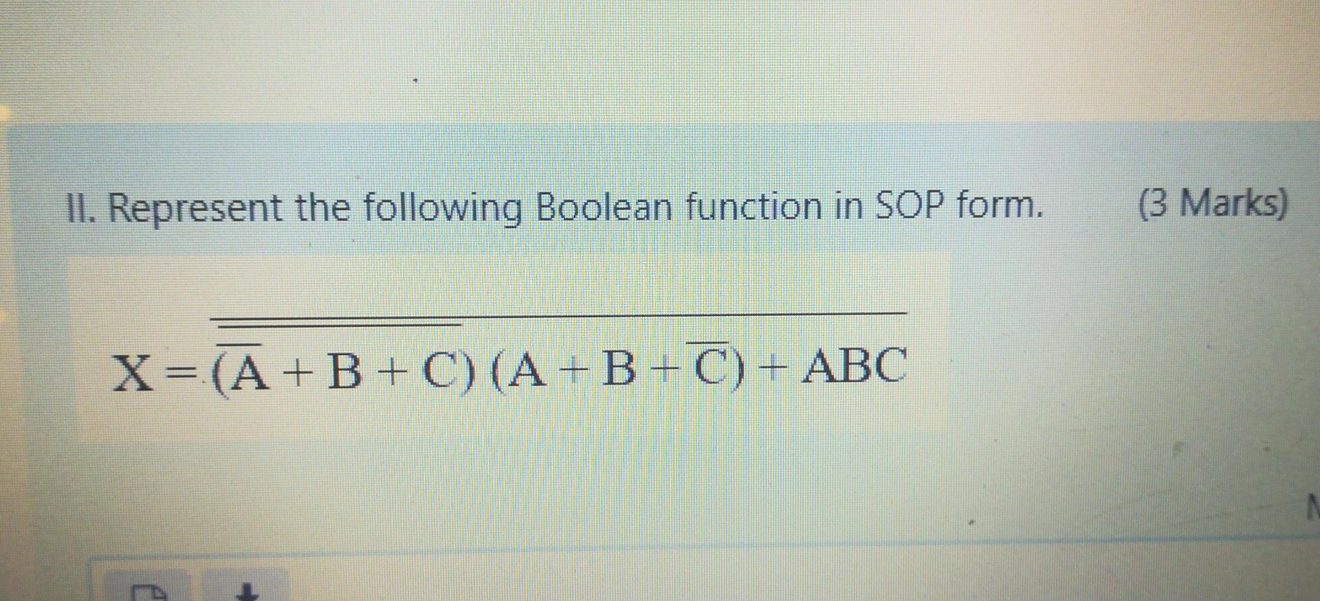 Solved 1. Simplify the following Boolean functions (2 Marks) | Chegg.com