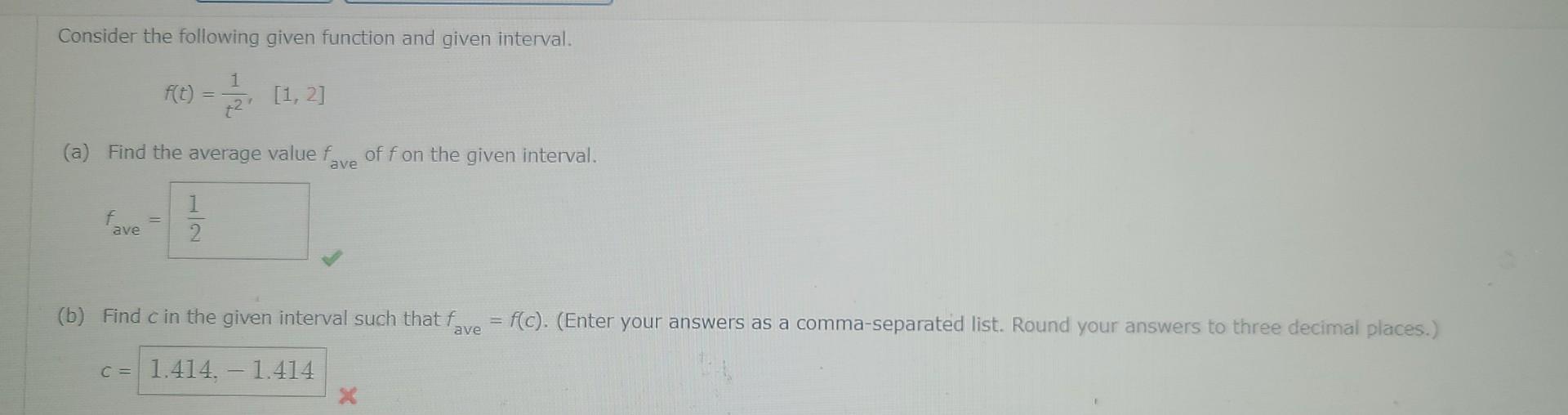 Solved Consider the following given function and given | Chegg.com
