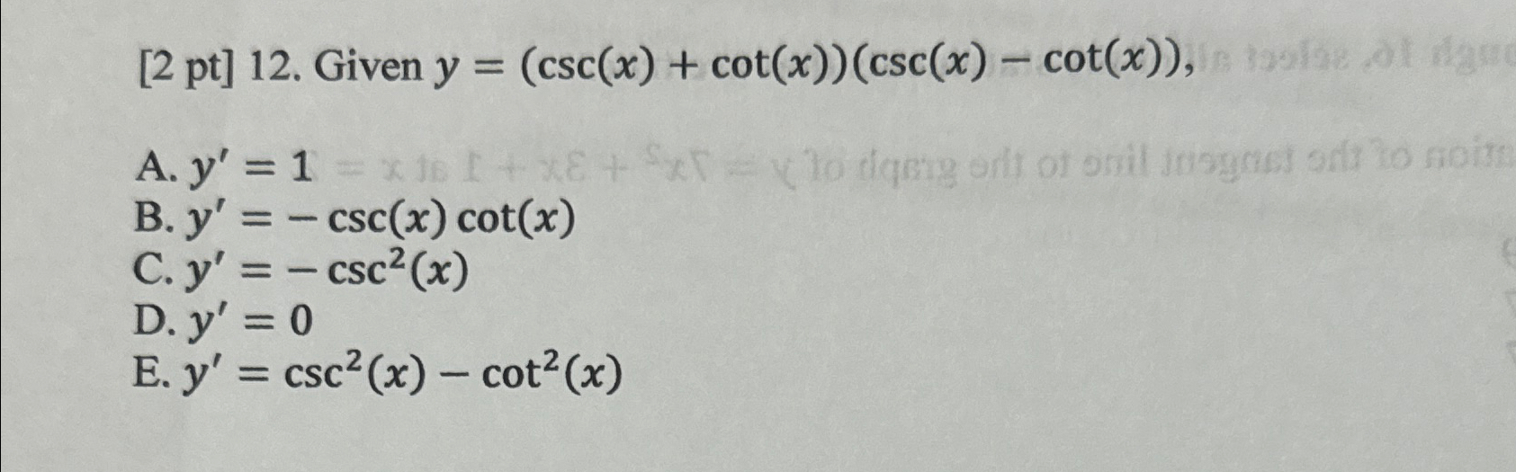 Solved [2 ﻿pt] 12. ﻿Given | Chegg.com