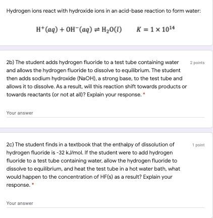 Solved 2) Hydrogen fluoride, HF(s), is a covalent compound | Chegg.com
