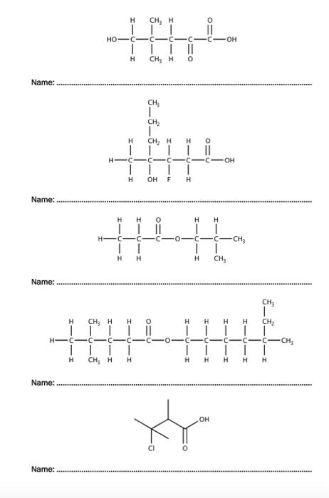 Solved 1. Write the structural, condensed and skeletal | Chegg.com