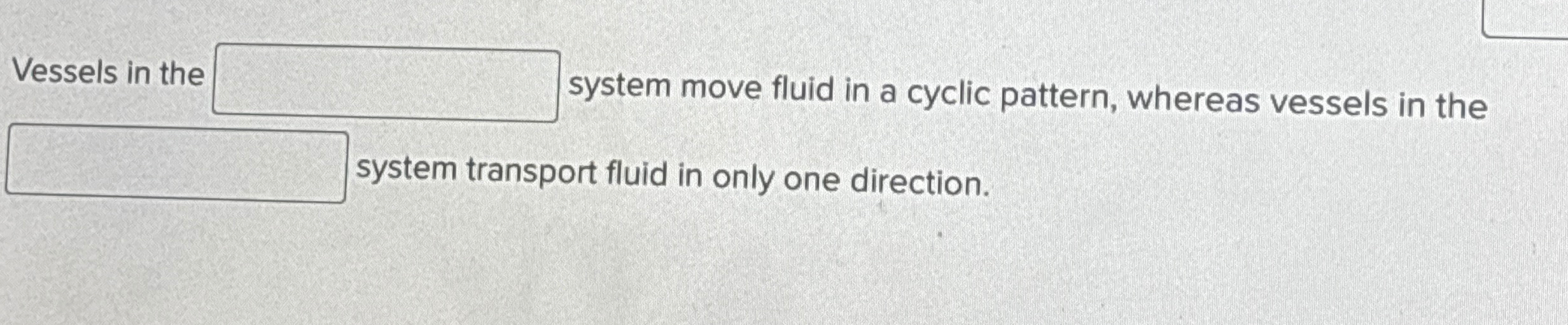 Solved Vessels in the ﻿system move fluid in a cyclic | Chegg.com