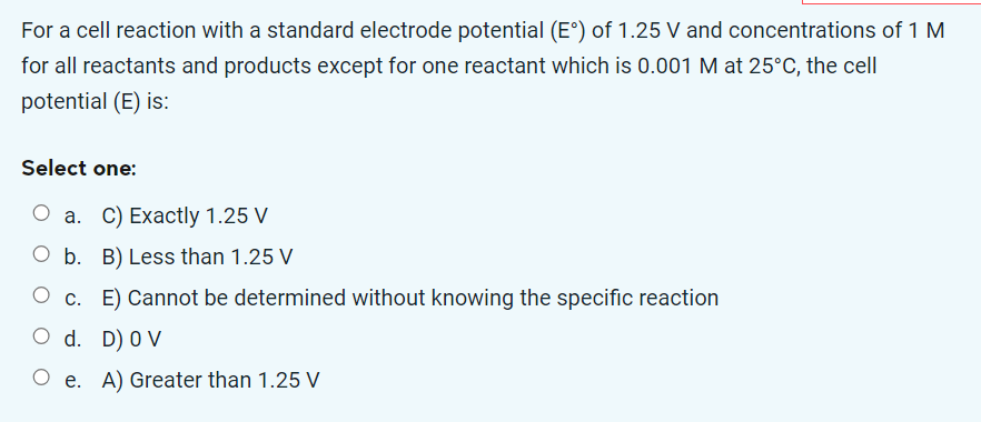 Solved how to find the cell potential | Chegg.com
