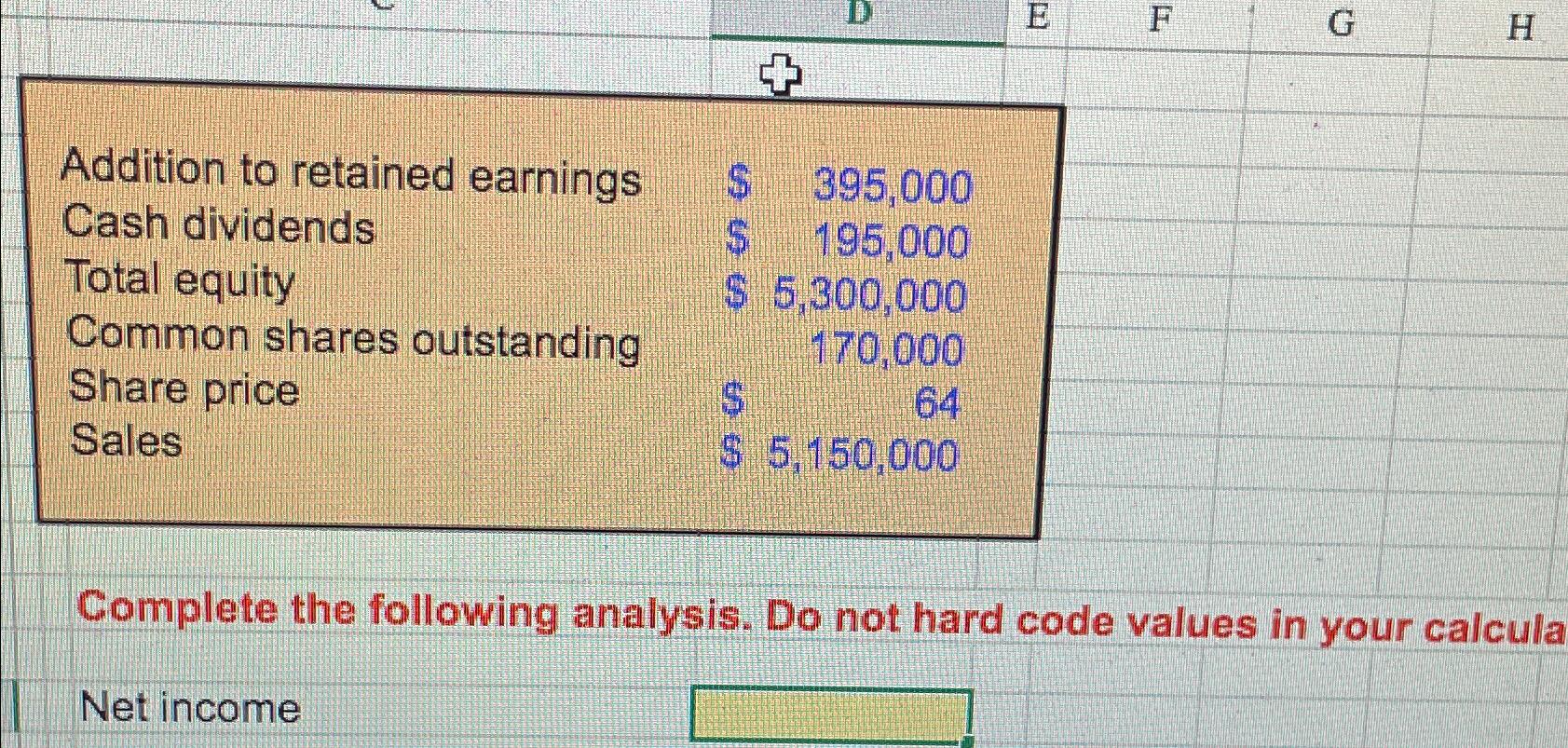 Solved What is the net income? | Chegg.com