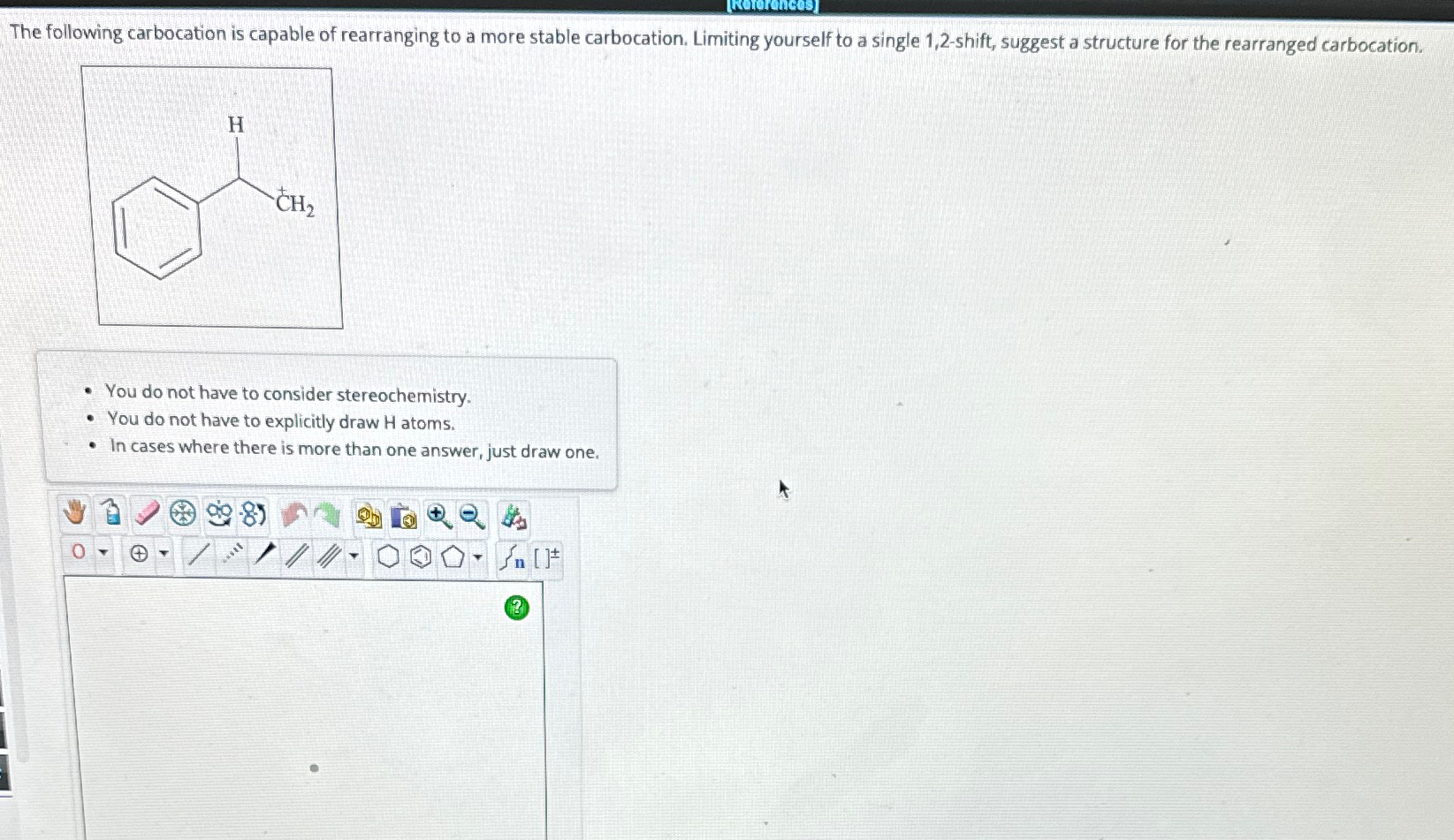 Solved The following carbocation is capable of rearranging | Chegg.com