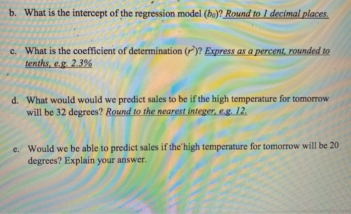 Solved Simple Linear Regression 7. The following data | Chegg.com