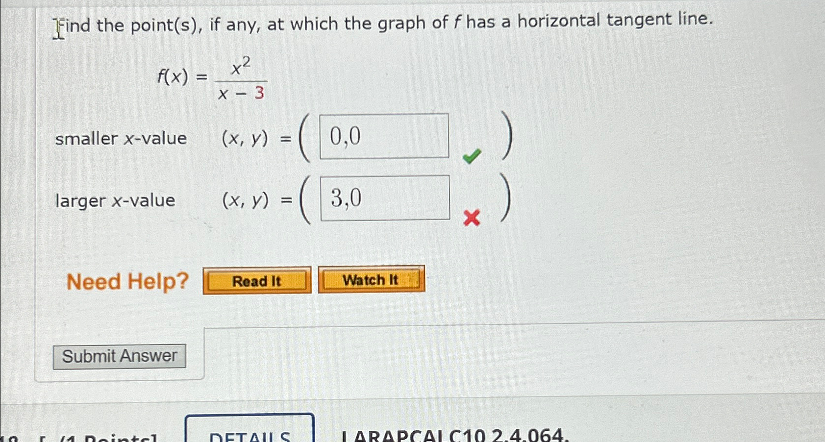 Solved Find the point(s), ﻿if any, at which the graph of f | Chegg.com