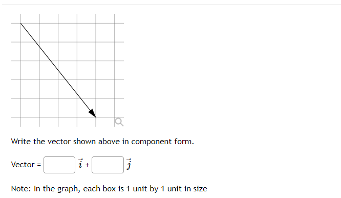 Solved Write the vector shown above in component form.Note: | Chegg.com