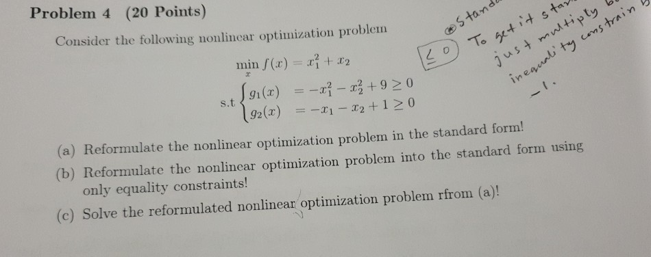 Solved Problem 4 Stans To get it stan just multiply Lo . | Chegg.com
