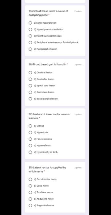 Solved 1) which of these is not a cause of collapsing pulse | Chegg.com