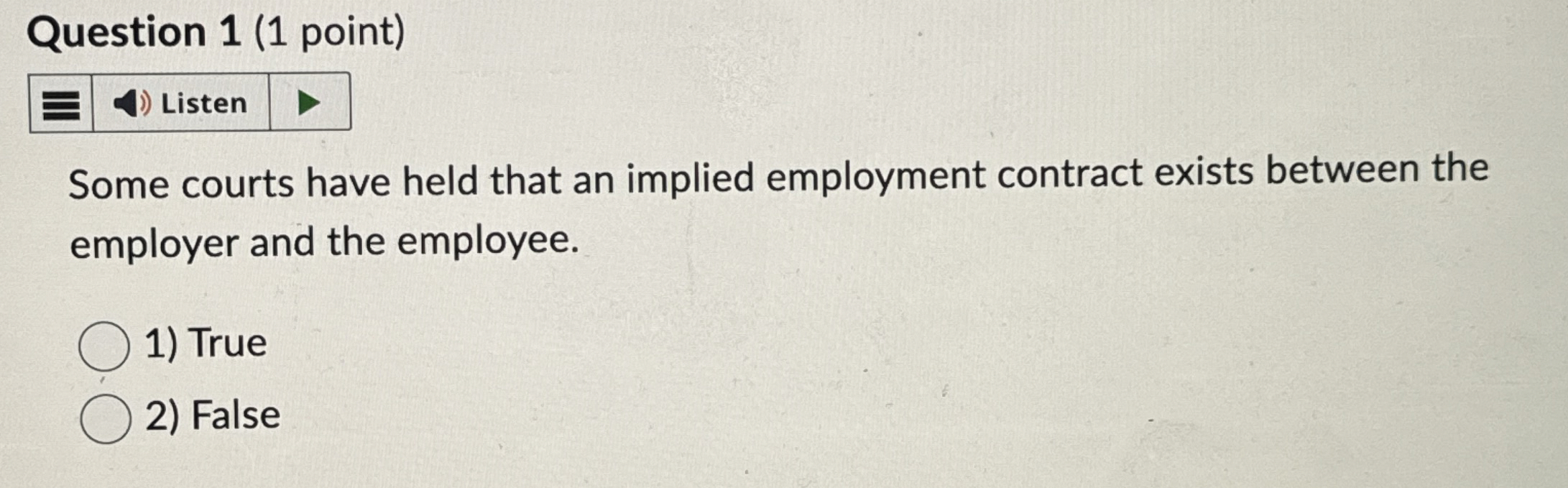 Question 1 1 ï Point Some Courts Have Held That An Chegg
