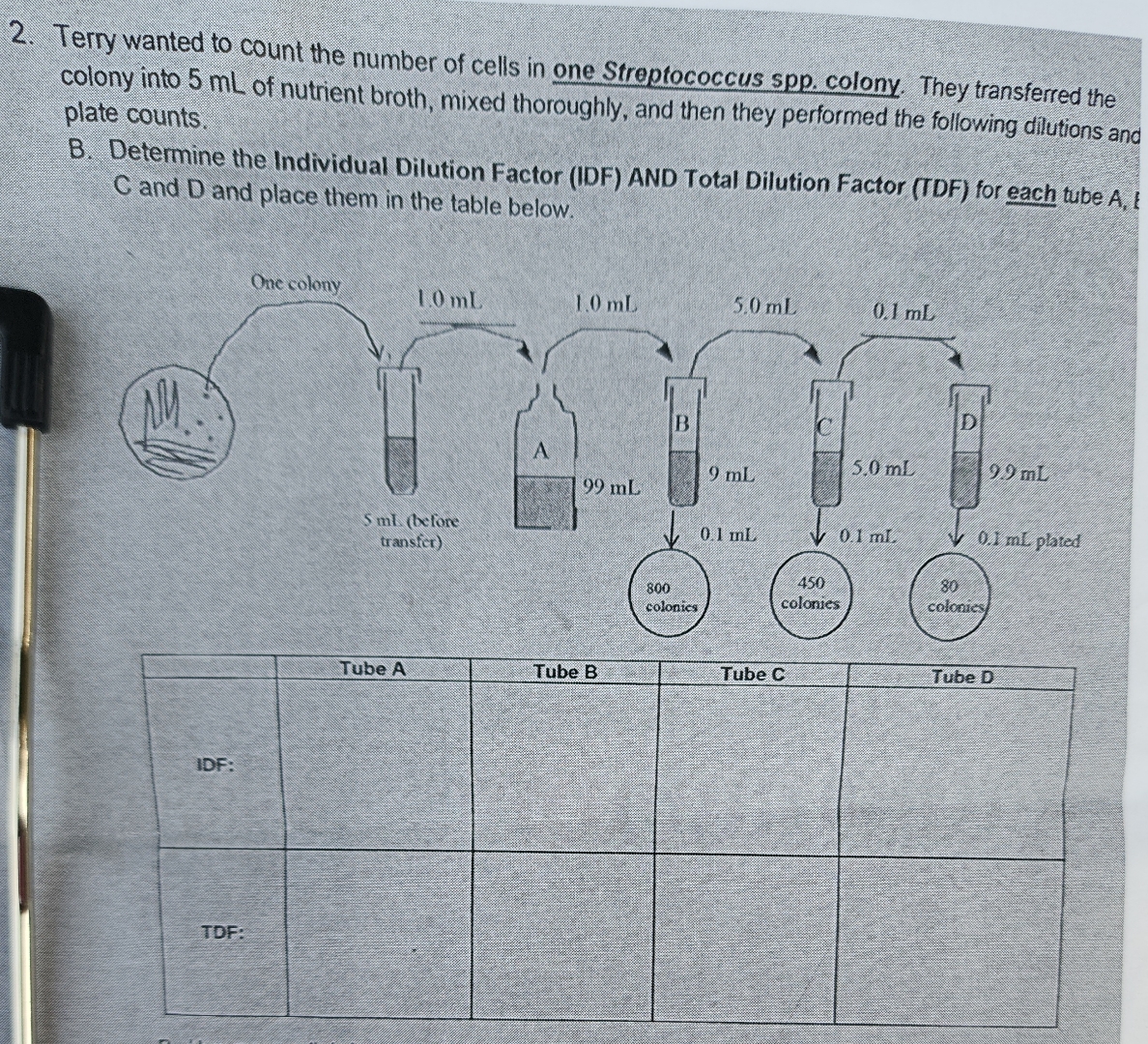 Solved Terry wanted to count the number of cells in one | Chegg.com