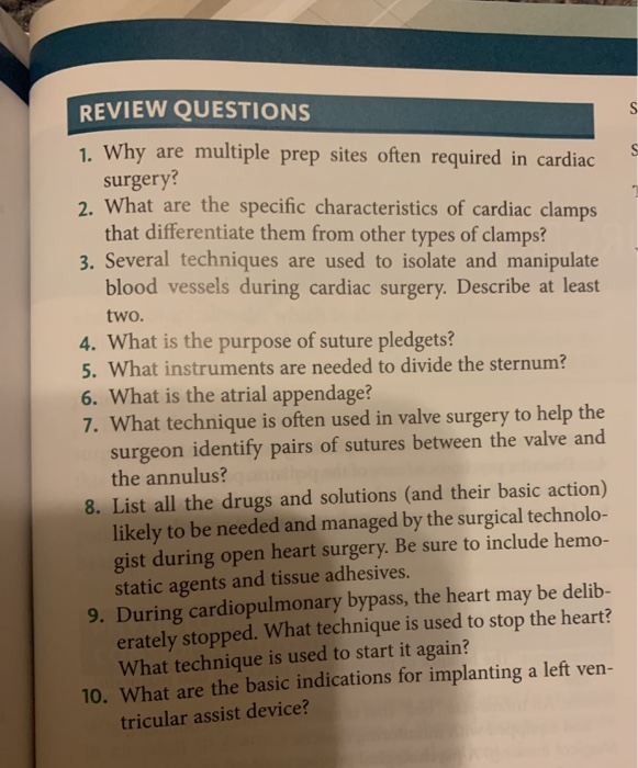 Solved REVIEW QUESTIONS 1. Why are multiple prep sites often | Chegg.com