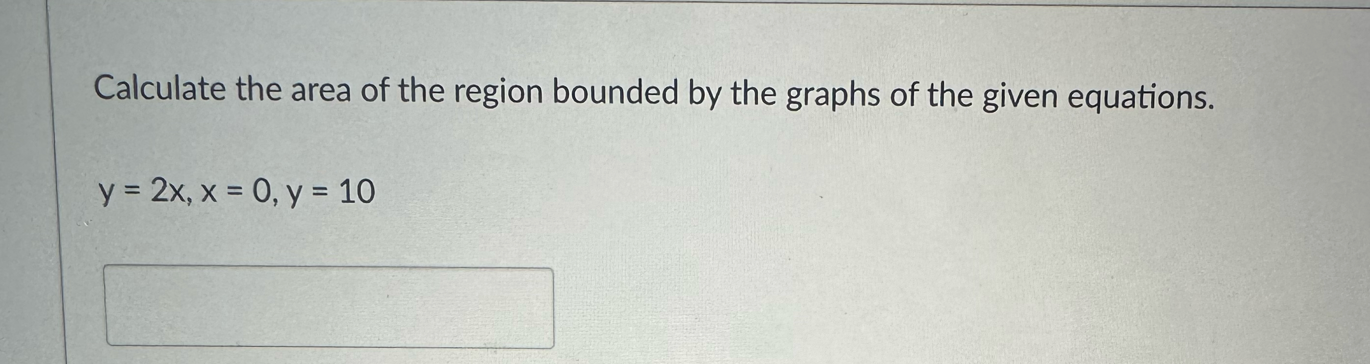 Solved Calculate the area of the region bounded by the | Chegg.com