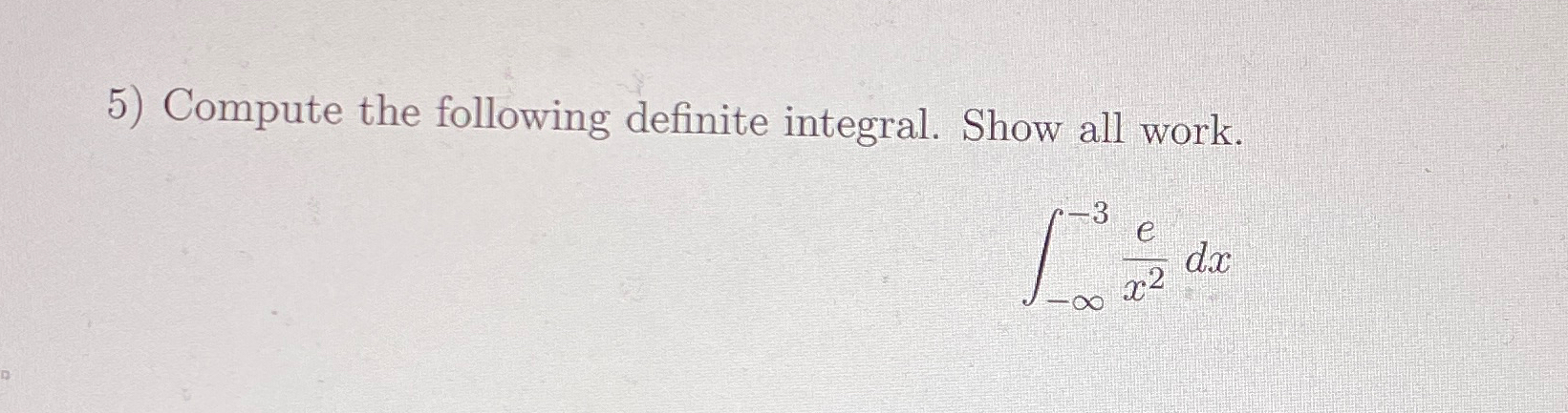 Solved Compute the following definite integral. Show all | Chegg.com