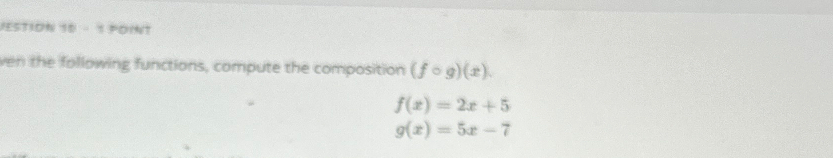 Solved given the following functions, compute the | Chegg.com