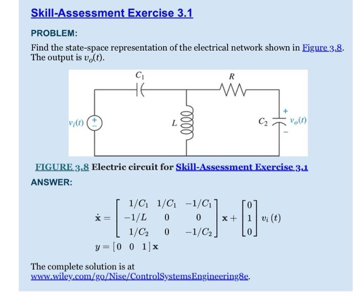 Solved Skill Assessment Exercise 3 1 Problem Find The
