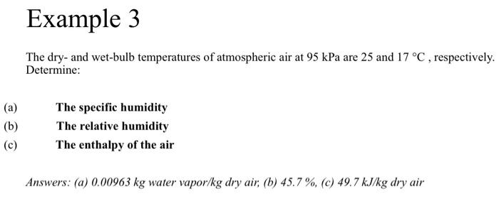 Solved The dry- and wet-bulb temperatures of atmospheric air | Chegg.com