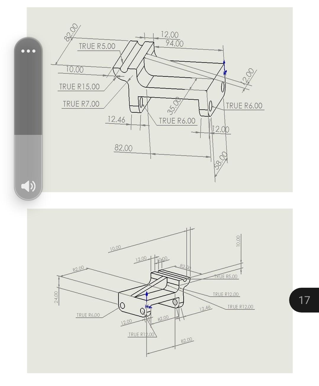 Solved Sketch the front, left, top, bottom, and back view in | Chegg.com