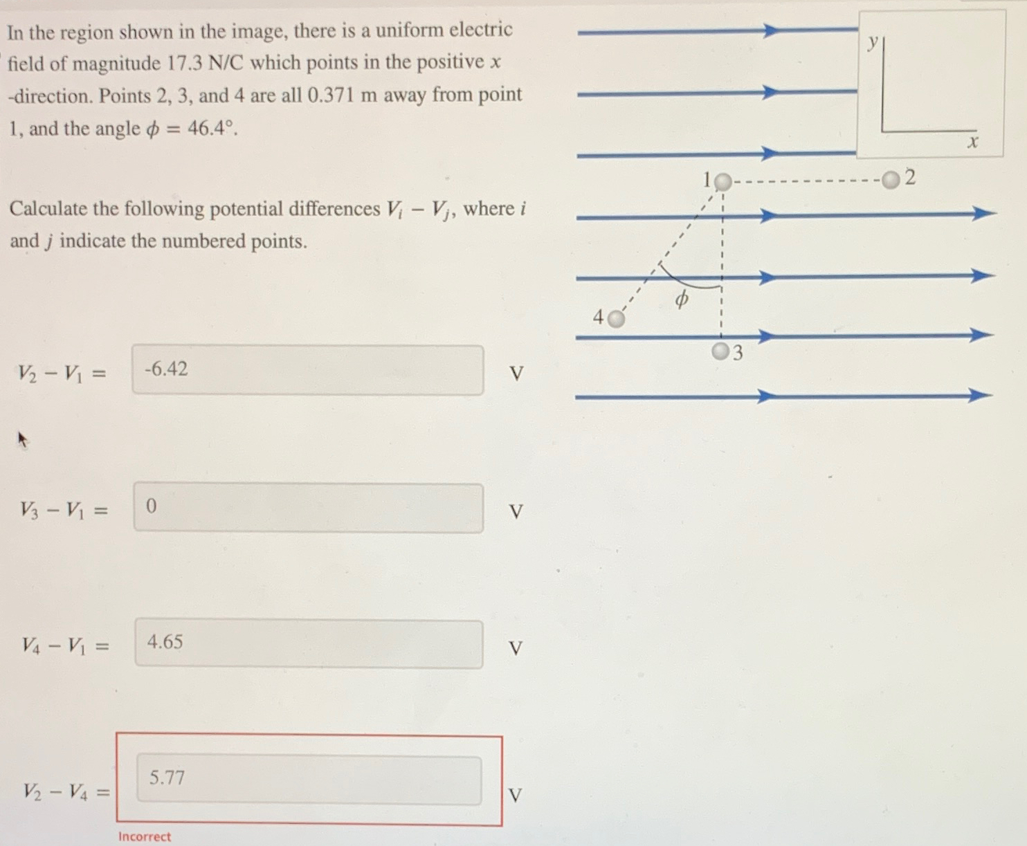 Solved In the region shown in the image, there is a uniform | Chegg.com