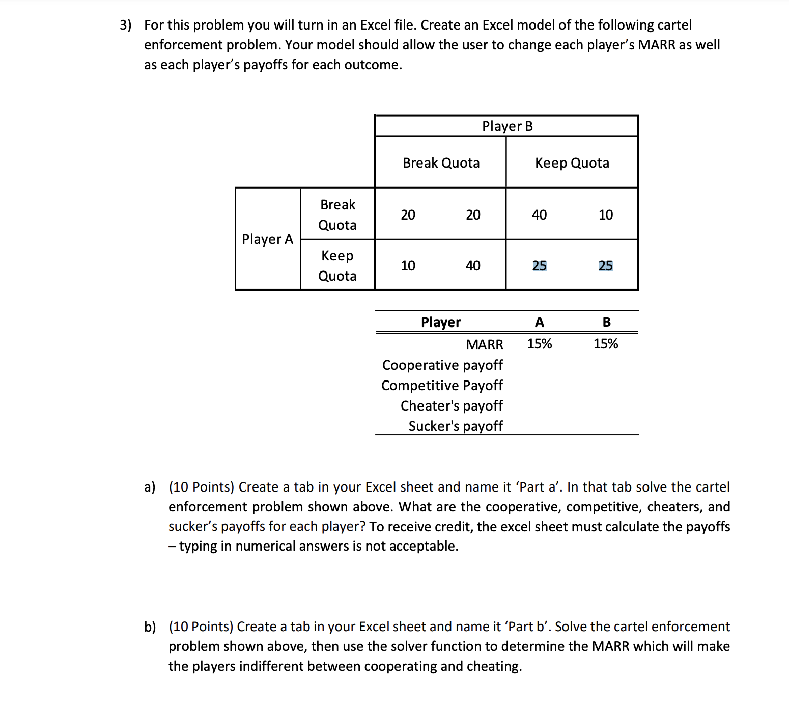 Solved Show Excel for This Problem You Will Turn In An