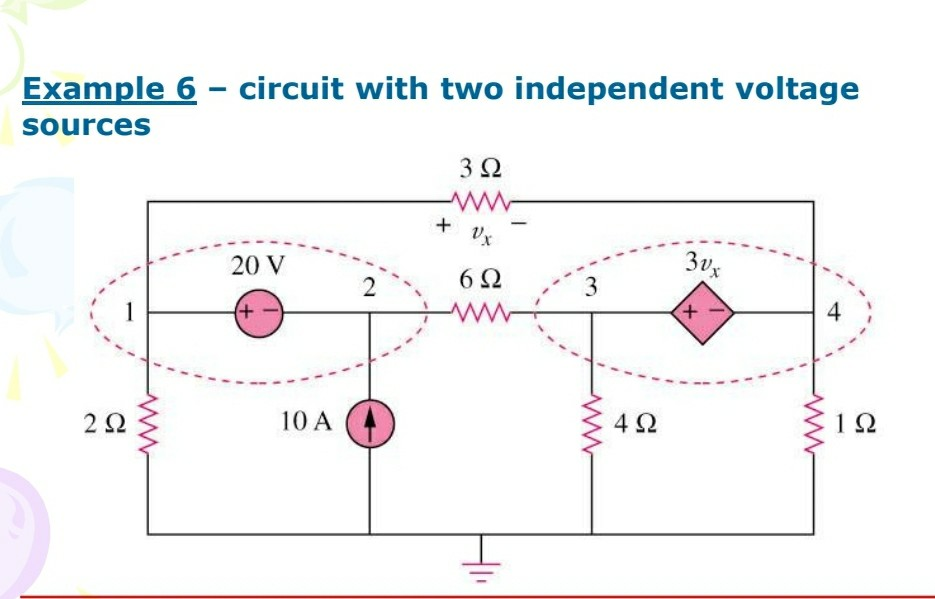 Solved Example 6 - circuit with two independent voltage | Chegg.com