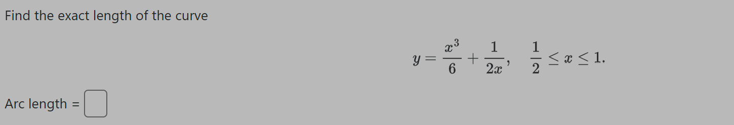 Find the length of the arc formed byFind the exact | Chegg.com