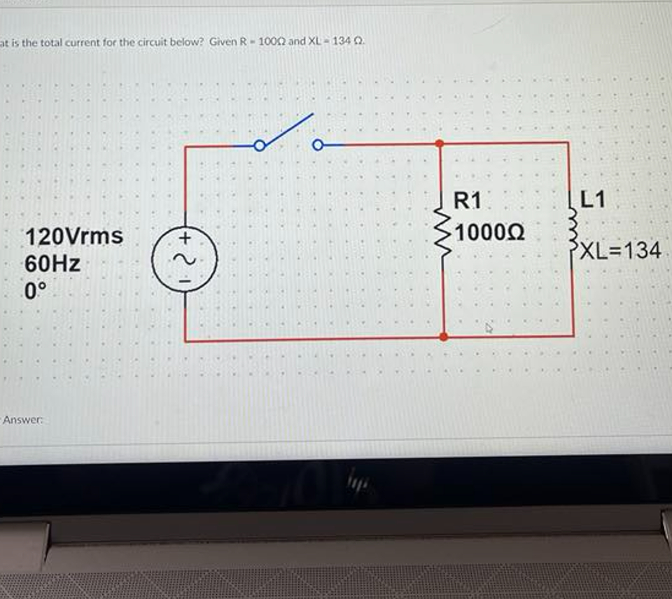 Solved what is the total current for the circuit below? | Chegg.com