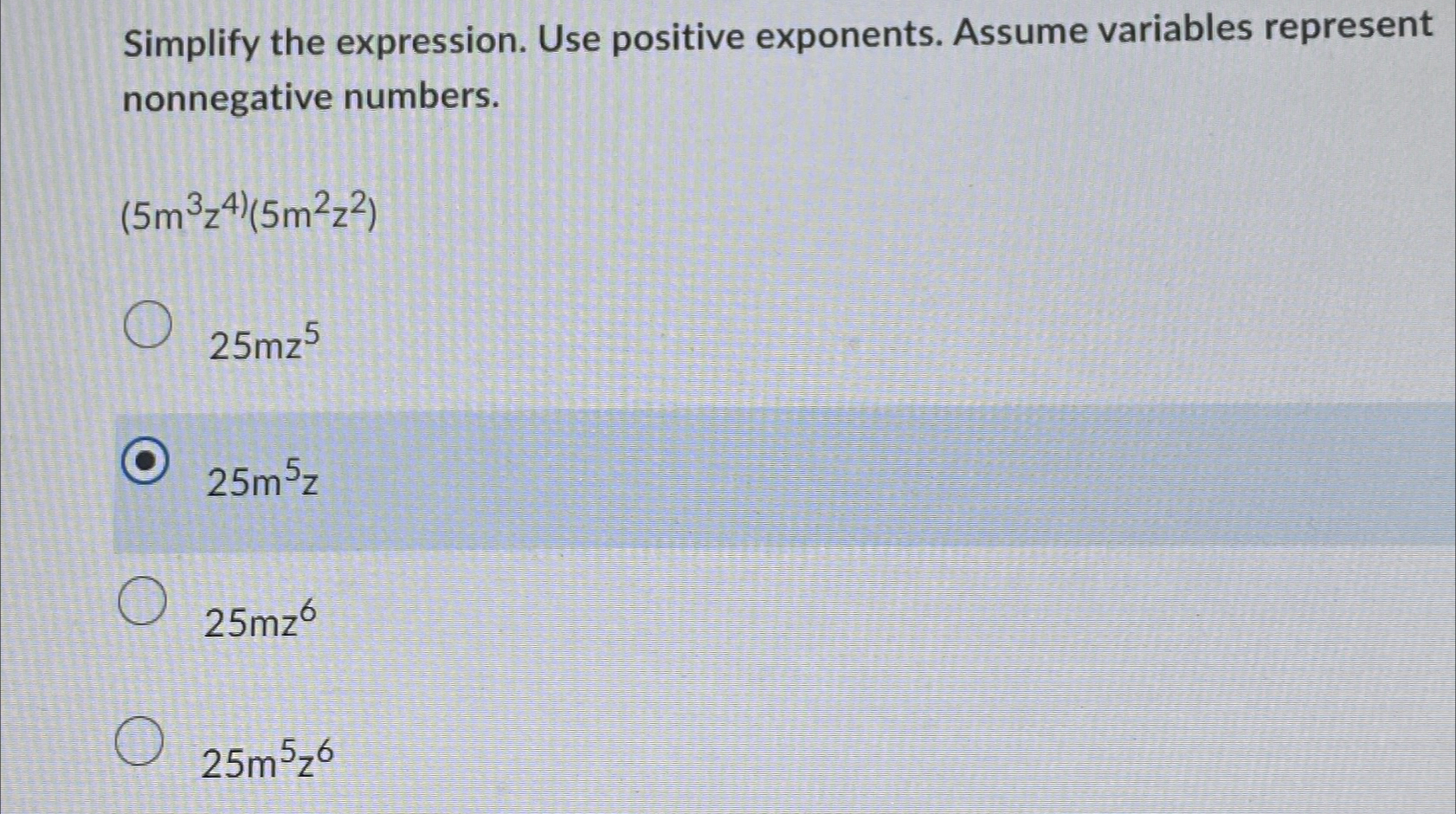 Solved Simplify the expression. Use positive exponents. | Chegg.com