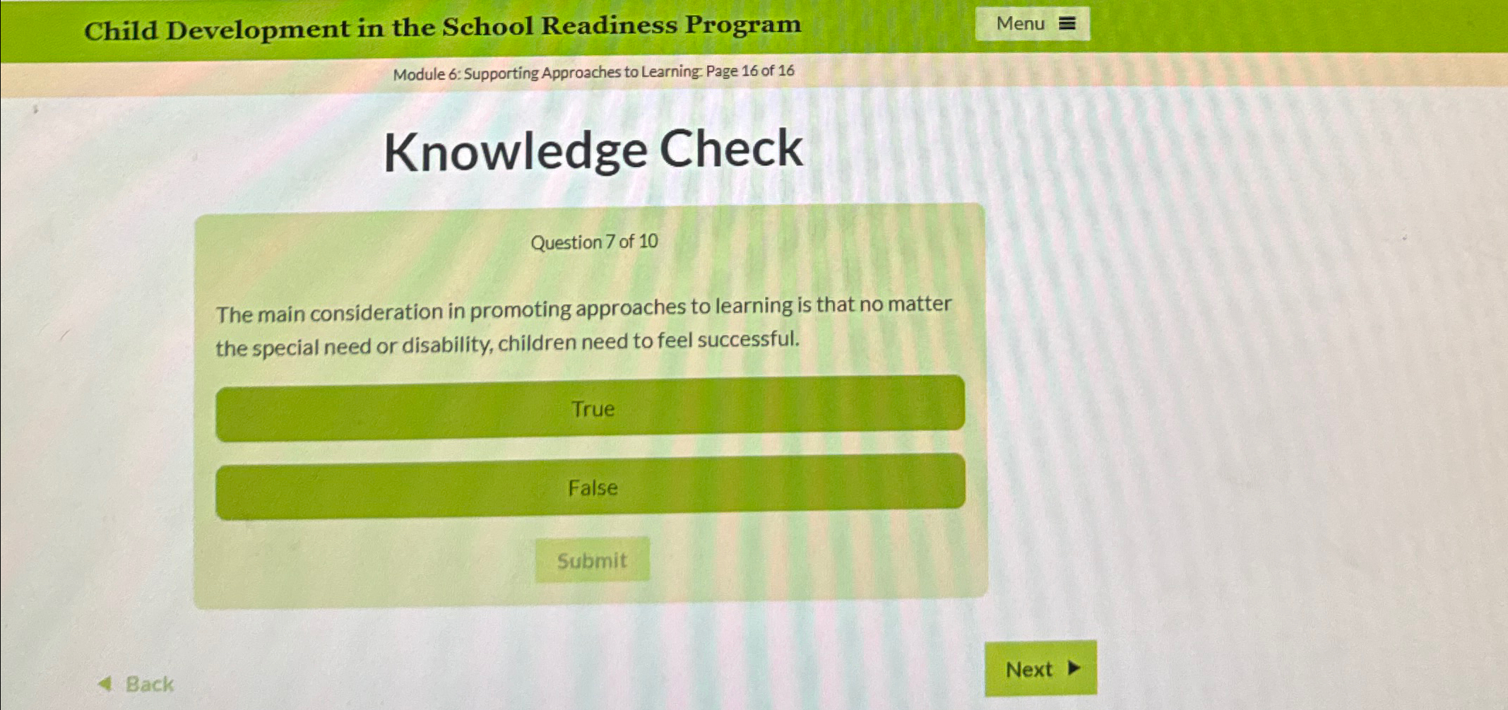 Solved Child Development in the School Readiness | Chegg.com