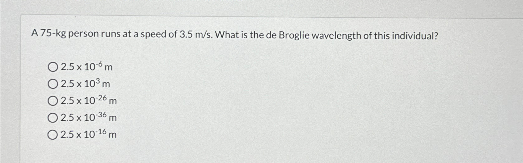 Solved A 75-kg ﻿person runs at a speed of 3.5ms. ﻿What is | Chegg.com