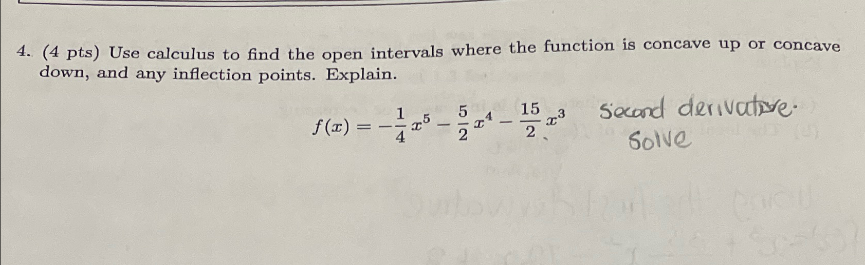 Solved (4 ﻿pts) ﻿Use calculus to find the open intervals | Chegg.com