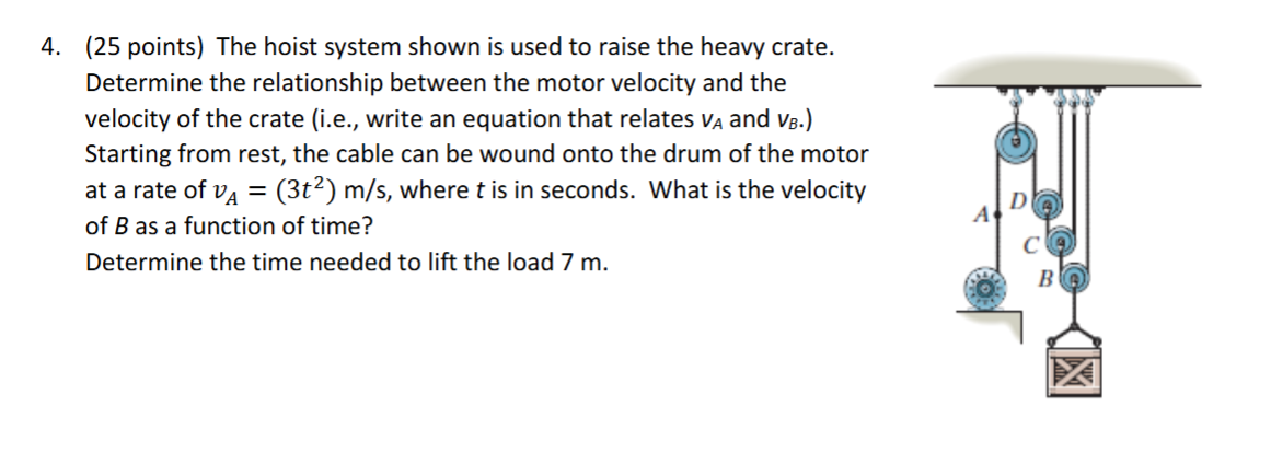 Solved v_(A) ﻿and v_(B).v_(A)=(3t^(2))(m)/(s), ﻿where t is | Chegg.com