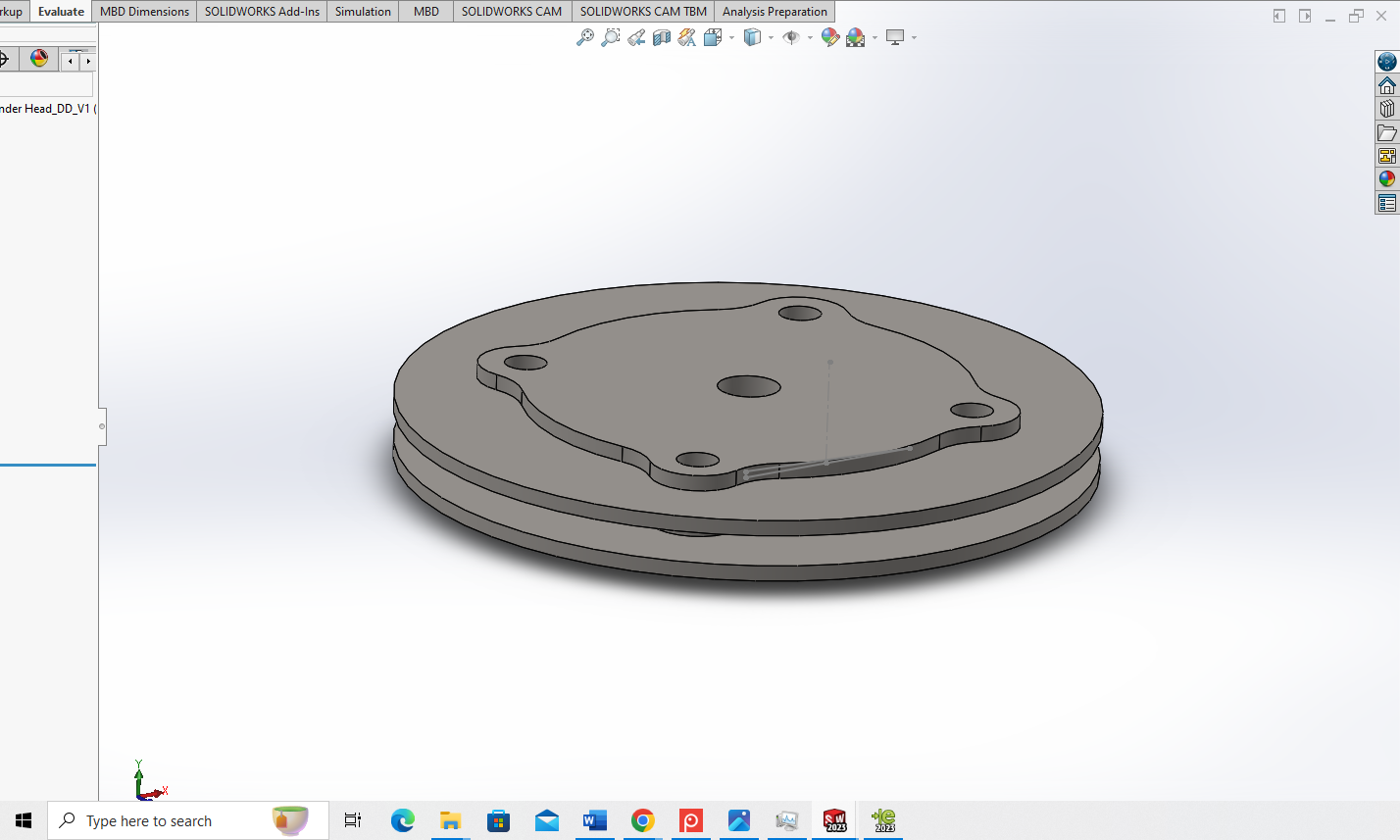 Solved I need help with solidwork project tutorials-Cylinder | Chegg.com