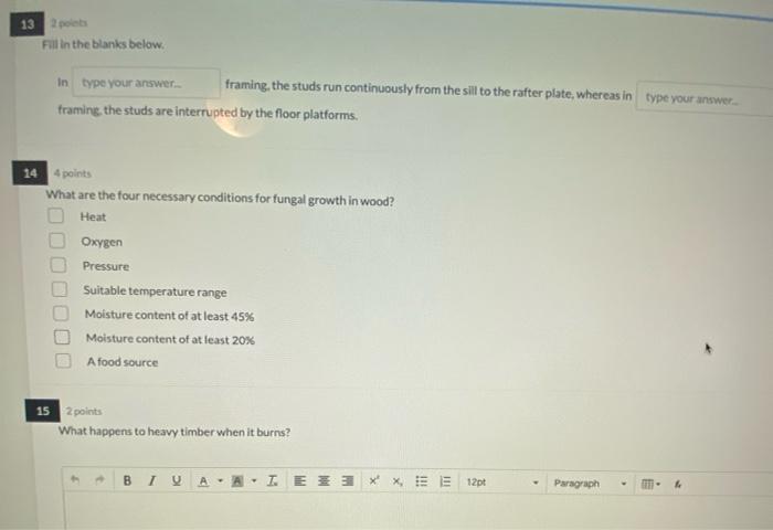 Solved and on the location of required fire blocking in the | Chegg.com
